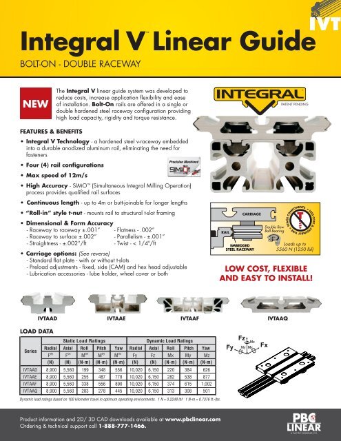 Integral V Linear Guide