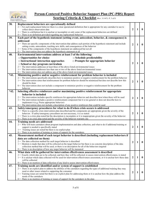 Person-Centered Positive