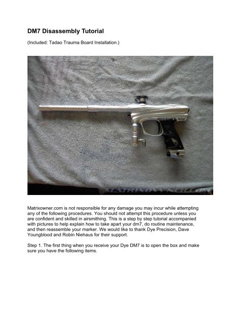 DM7 Disassembly Tutorial - PBportal.de