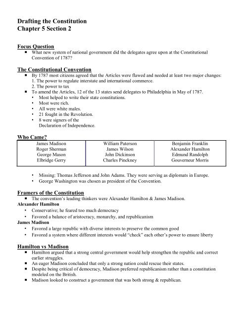 Chapter 5 Section 2 Notes