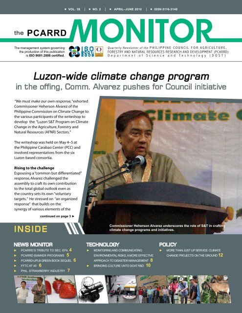 April - June 2010 - pcaarrd - Department of Science and Technology