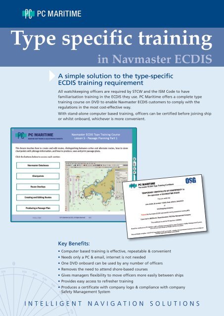 Type-specific training brochure - PC Maritime