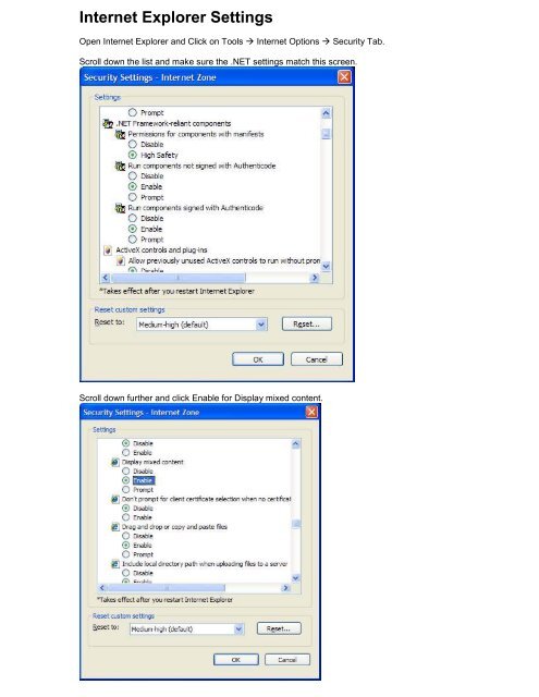 Microsoft Word Viewer - Internet Explorer Settings