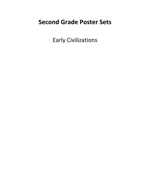 Second Grade Poster Sets