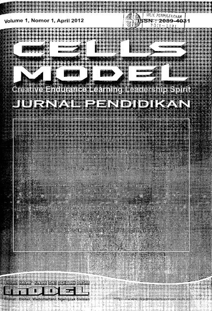 Cells Model: Jurnal Pendidikan - PDII â LIPI