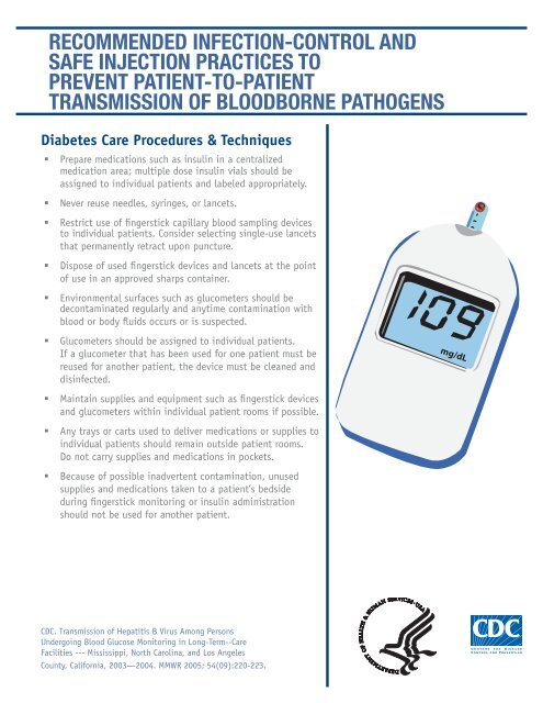 Cdc Injection Safety Checklist