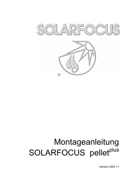 Montageanleitung SOLARFOCUS pellet - Pelletshome.com