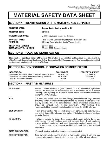 Oil Dri Safety Data Sheets – Safety Data Sheets (SDS) & Operating Instructions – QDGP