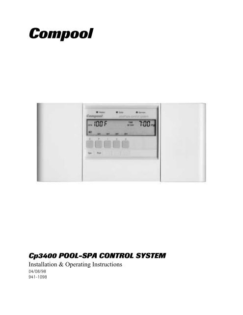 Compool CP3400 Pool-Spa Control System - Pentair