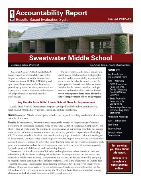 Accountability Report - Gwinnett County Public Schools