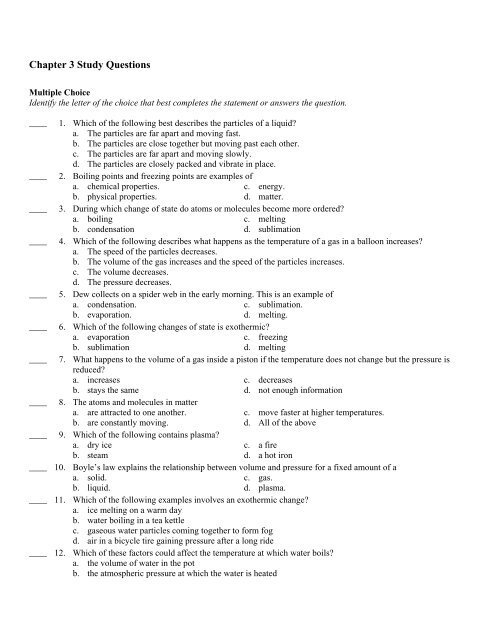 Chapter 3 Study Questions