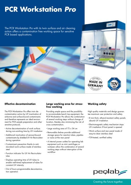 Brochure PCR Workstation Pro - Peqlab