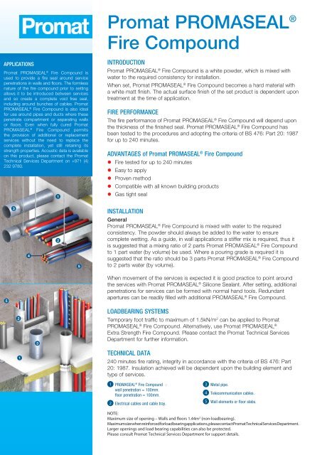 Promat PROMASEALÂ® Fire Compound