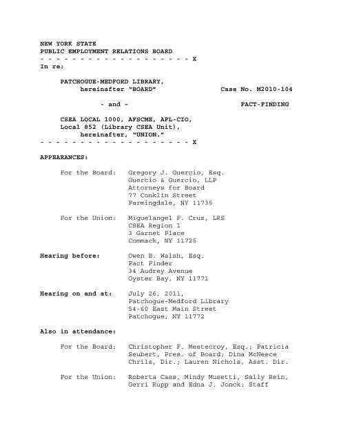 NYS Public Employment Relations Board (PERB) - New York State