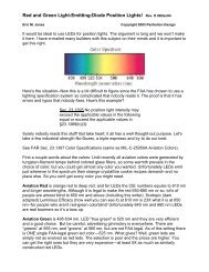 Aircraft Beacons Using LEDs - "Perihelion Design designs and