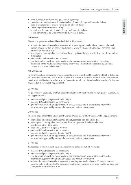 Antenatal care 4.7 What s