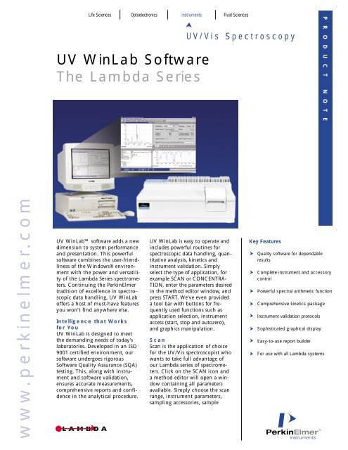 UV WinLab - The Lambda Series