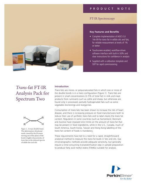 Trans-fat FT-IR Analysis Pack for Spectrum Two - PerkinElmer