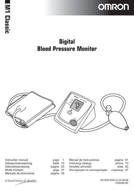 M1 Ckassic- Instruction Manual - Omron Healthcare