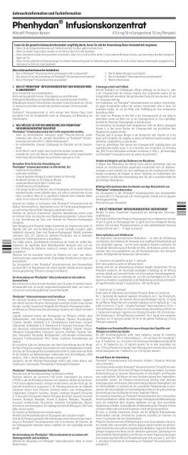 Phenhydan® Infusionskonzentrat - Desitin