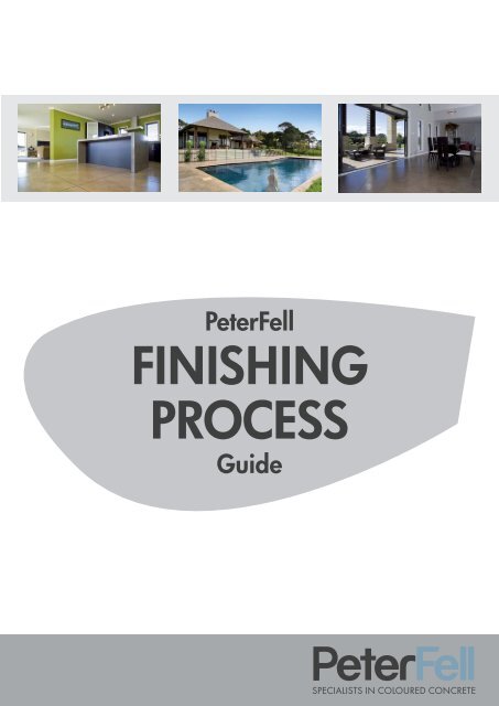 PFL Finishing Process Guide v2.indd - Peter Fell
