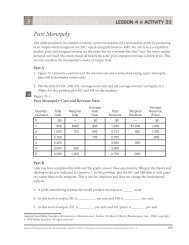 Unit 3: Microeconomics - LESSON 3 • ACTIVITY 27 - WhippleHill