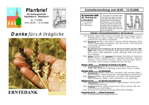 Pfarrbrief