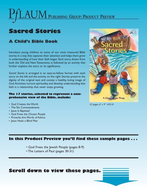 Sacred Stories - Pflaum Home