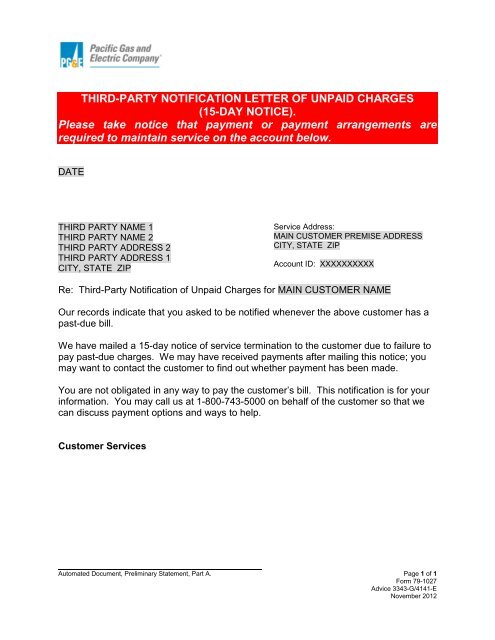 THIRD-PARTY NOTIFICATION