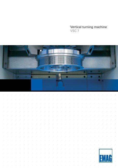 Vertical turning machine VSC 7 - PGE