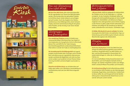 Flyer zum Eine-Welt-Kiosk