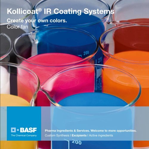 Kollicoat® IR Coating Systems - Pharma Ingredients & Services BASF