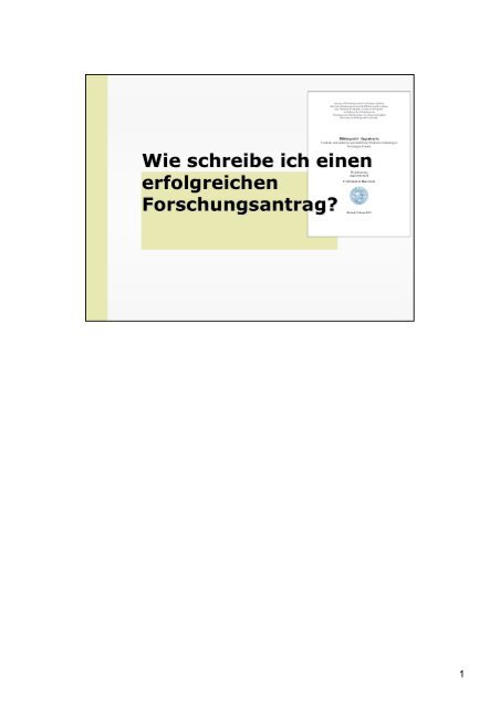 Wie schreibe ich erfolgreich einen Projektantrag?