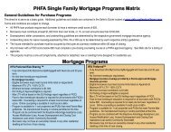 PHFA Seller's Guide - Pennsylvania Housing Finance Agency