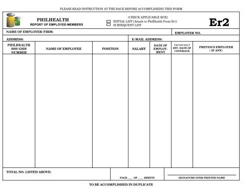 ER2: Report of Employee-Members