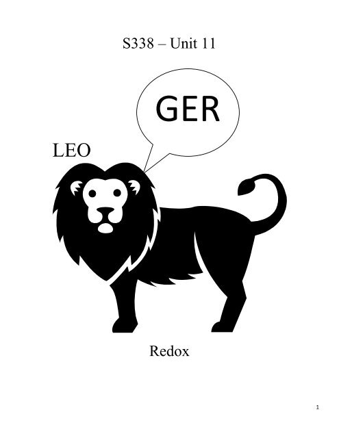 S338 â Unit 11 Redox