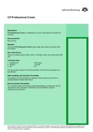 COSHH data sheet - PHS Direct