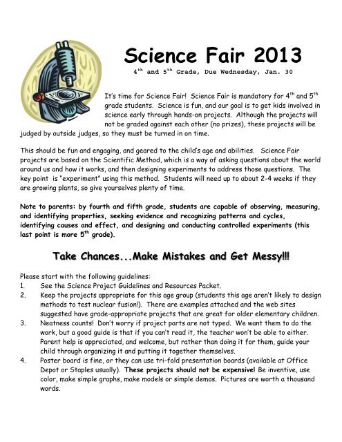 Kids Science Projects 5th Grade