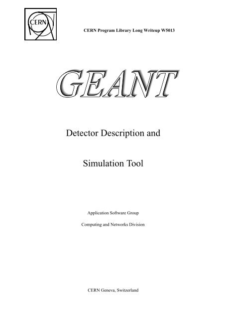 Cern Program Library Long Writeup W5013 Cernlib