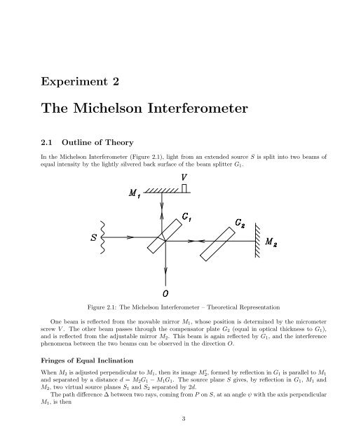 The Michelson Interferometer
