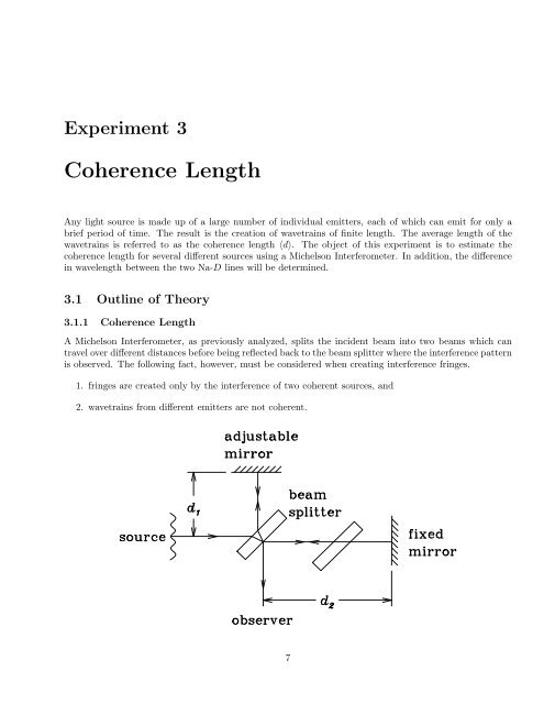 Coherence Length Alternative Way To Simulate For Coherence Length