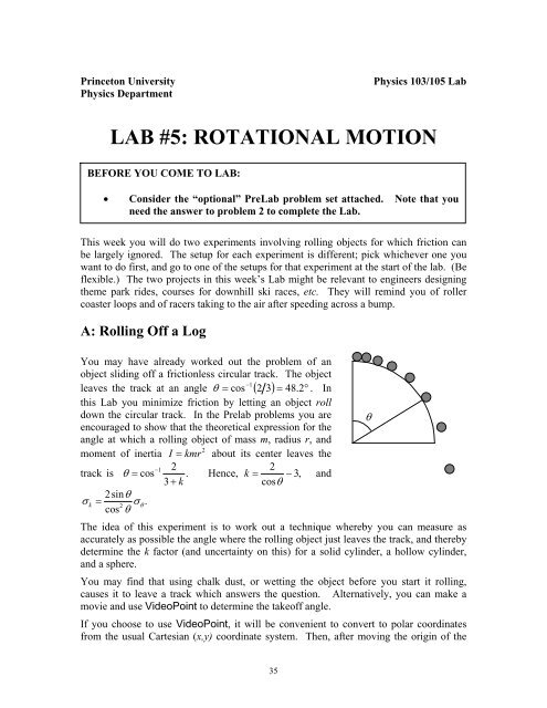 Rotational Motion Physics