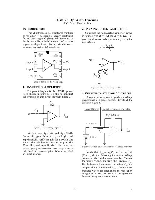 Introduction to operational amplifiers lab corporation