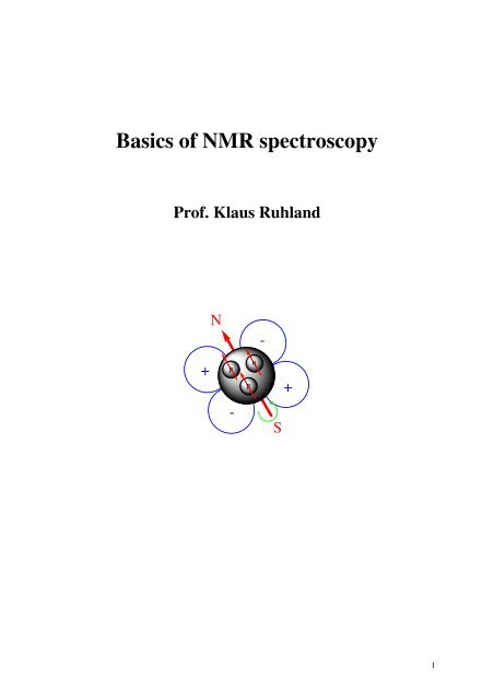 Basics of NMR spectroscopy