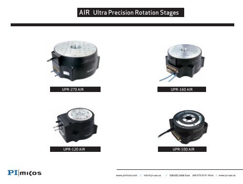 Air Bearing Rotation Stage - PI (Physik Instrumente)