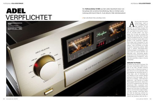 Accuphase E-560 - PIA - HiFi Vertriebs GmbH