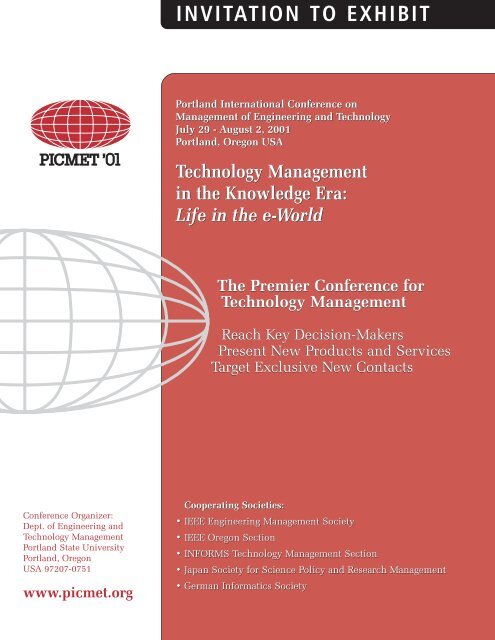 INVITATION TO EXHIBIT - picmet