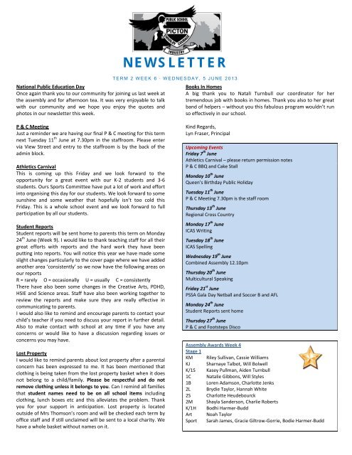 Term 2 Week 6 - Picton Public School