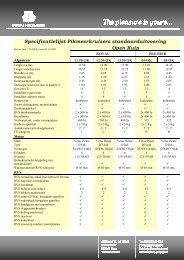 Technische specificaties - Pikmeerkruiser