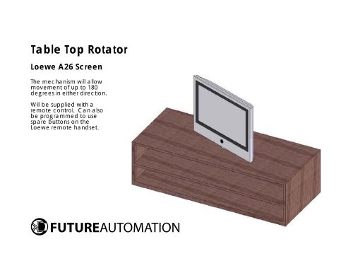 Table Top Rotator - Pilote Films